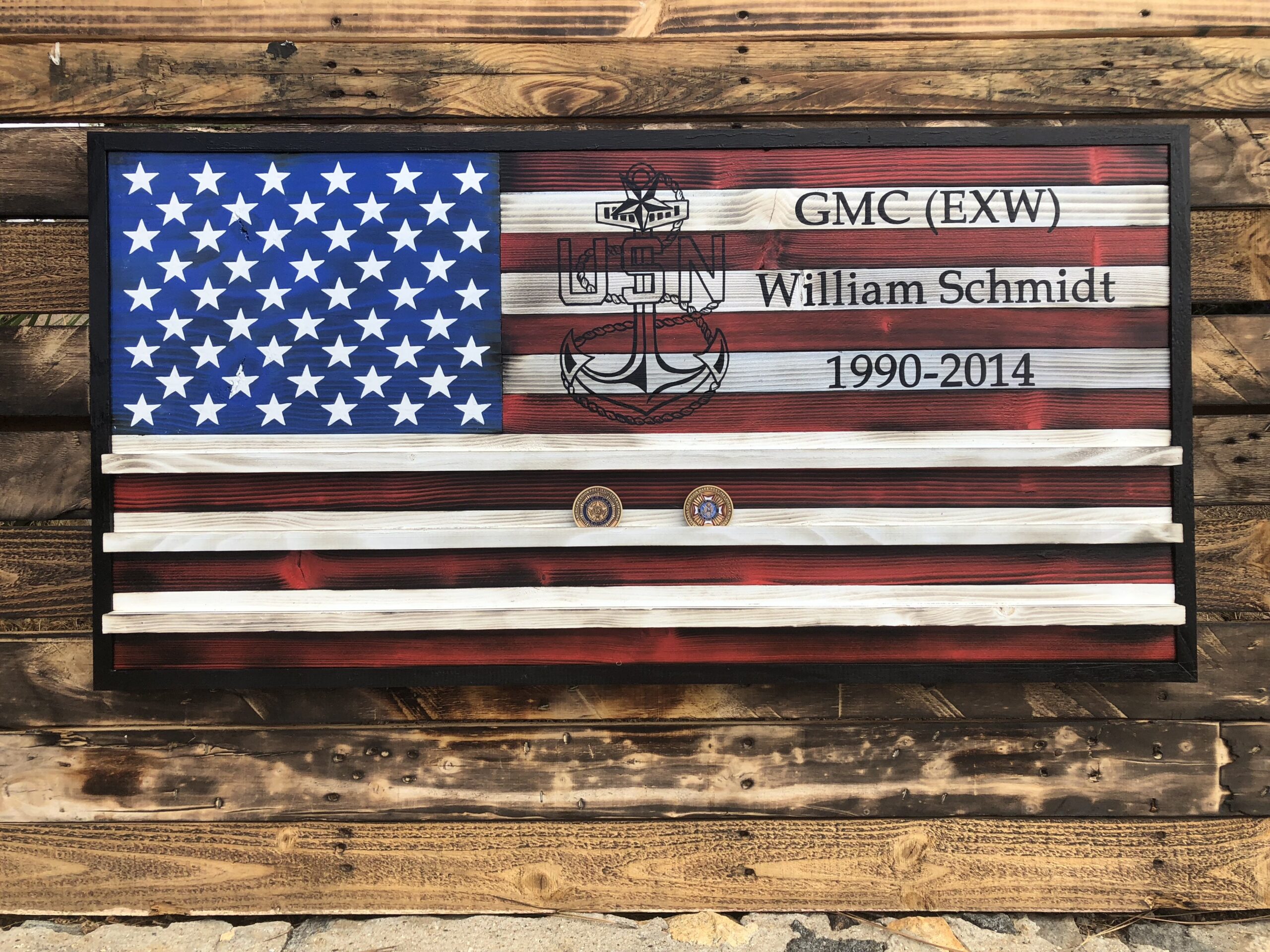 Challenge Coin Rack – Your American Flag Store – Wood Flags – American Made