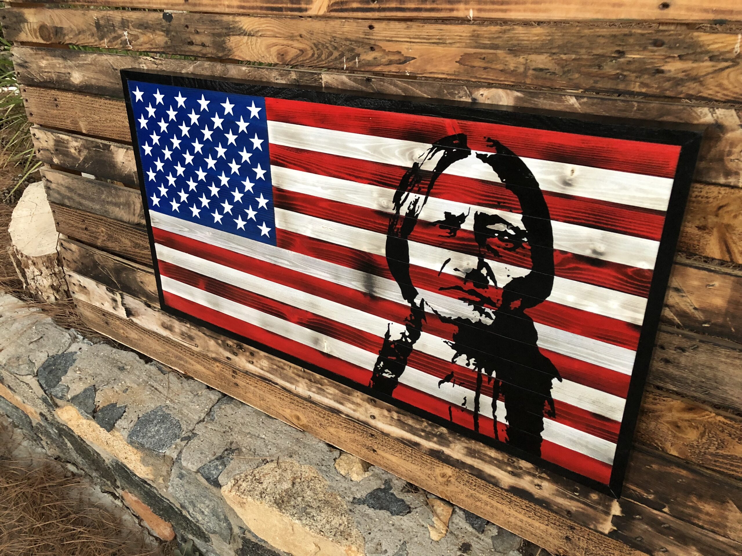 Sitting Bull – Your American Flag Store – Wood Flags – American Made