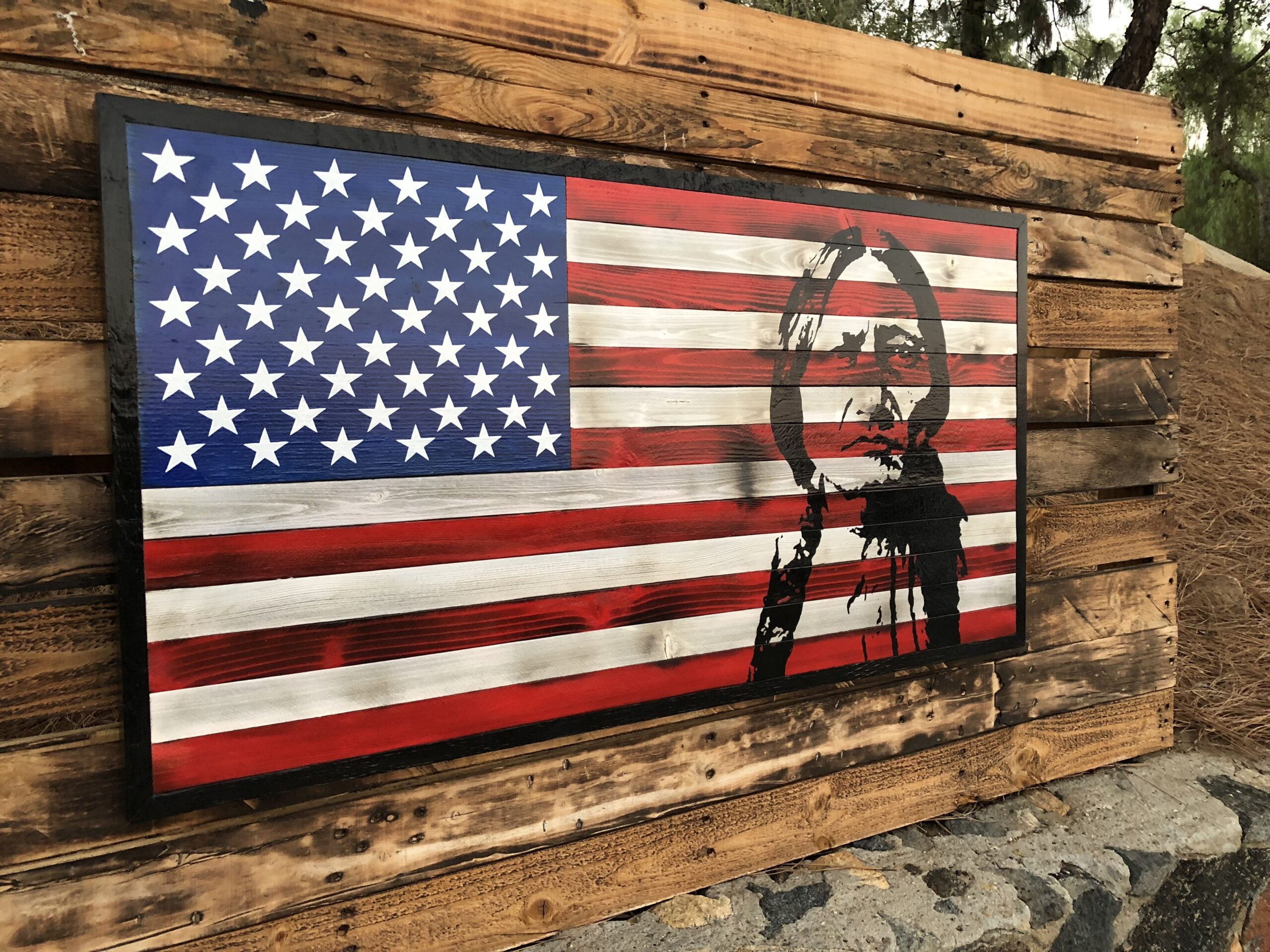Sitting Bull – Your American Flag Store – Wood Flags – American Made