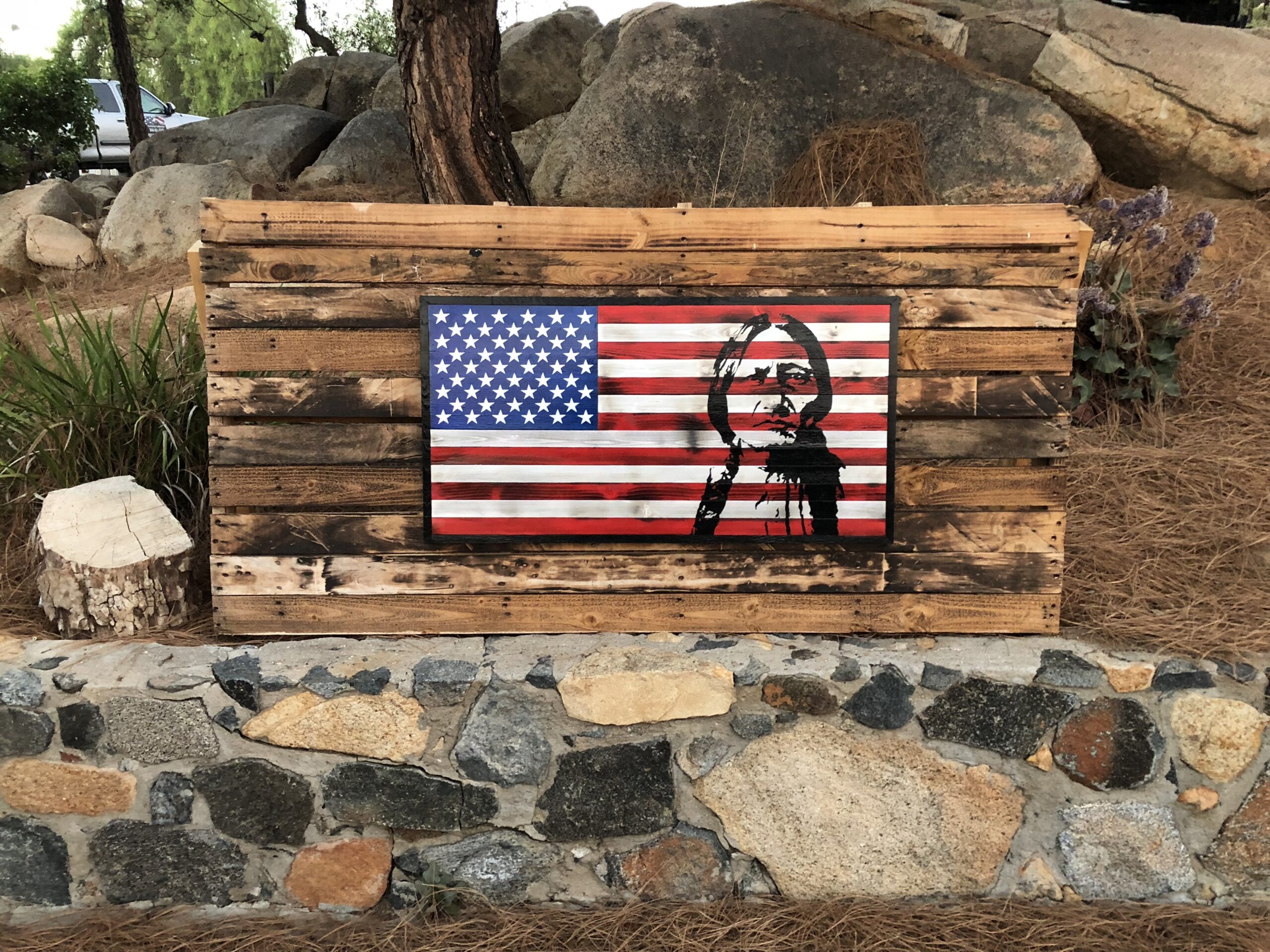 Sitting Bull – Your American Flag Store – Wood Flags – American Made